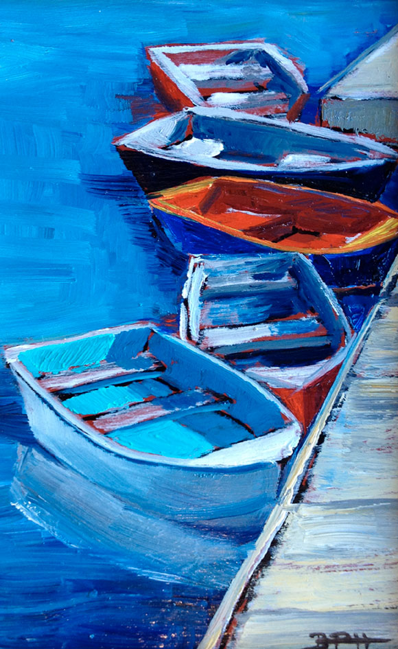 Dinghy Chorus Line By Barbara Hageman | GearyGallery.com
