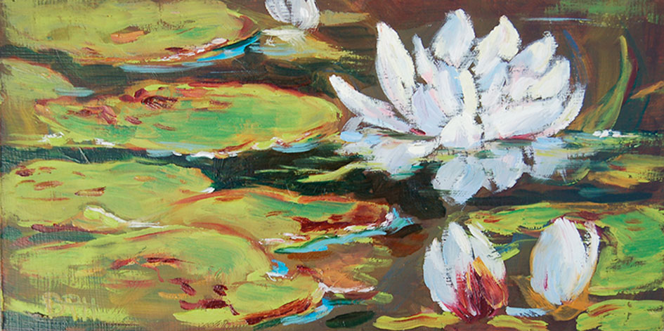 Water Lily Bloom Time By Barbara Hageman | GearyGallery.com
