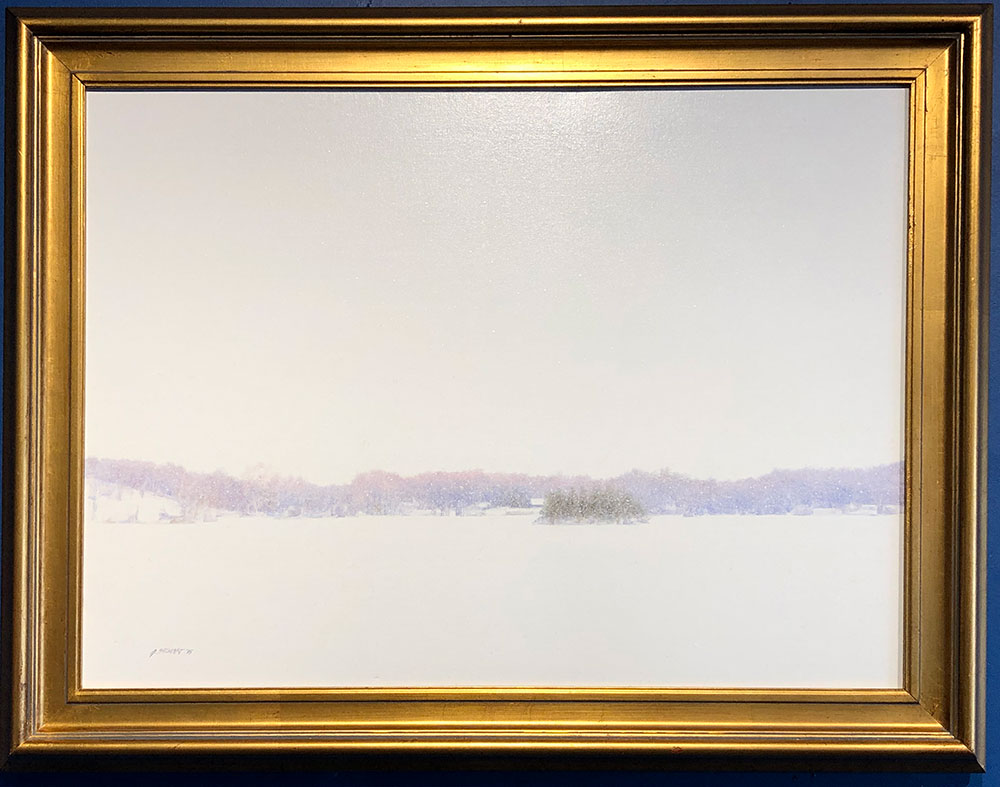Snowfall at the Reservoir By George Stewart | GearyGallery.com